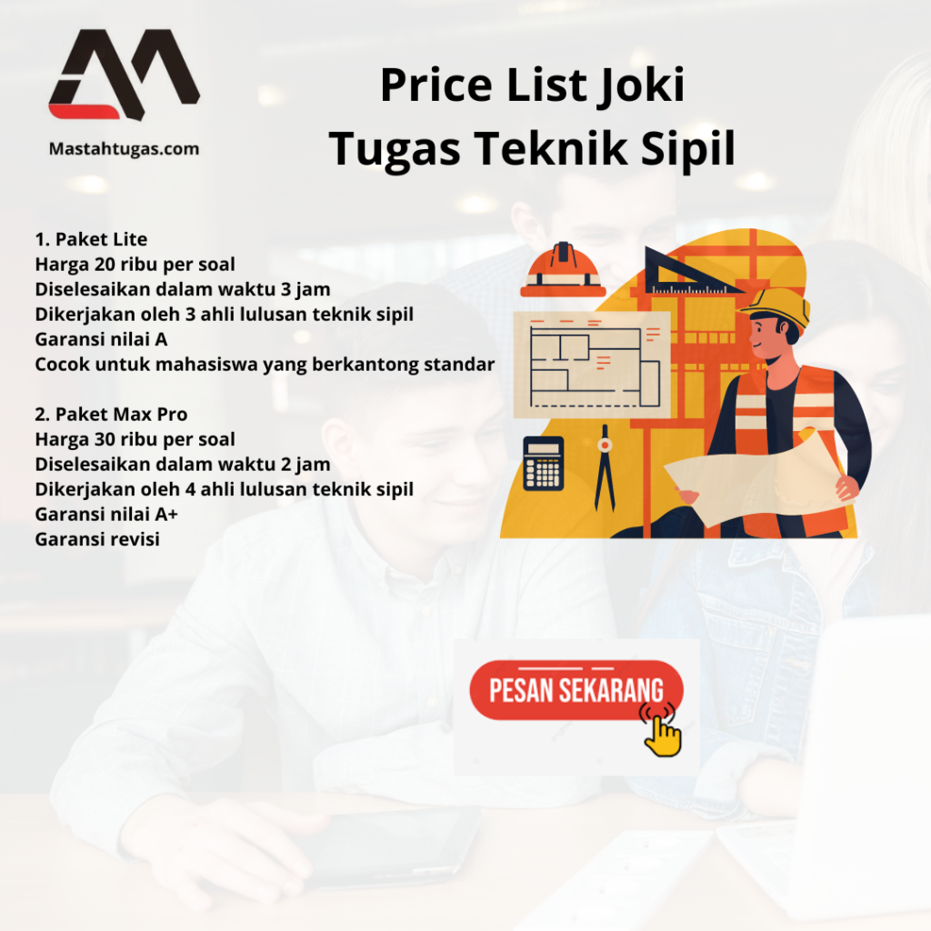 Joki Tugas Teknik Sipil Terpercaya - Joki Tugas Kuliah Murah, Cepat ...